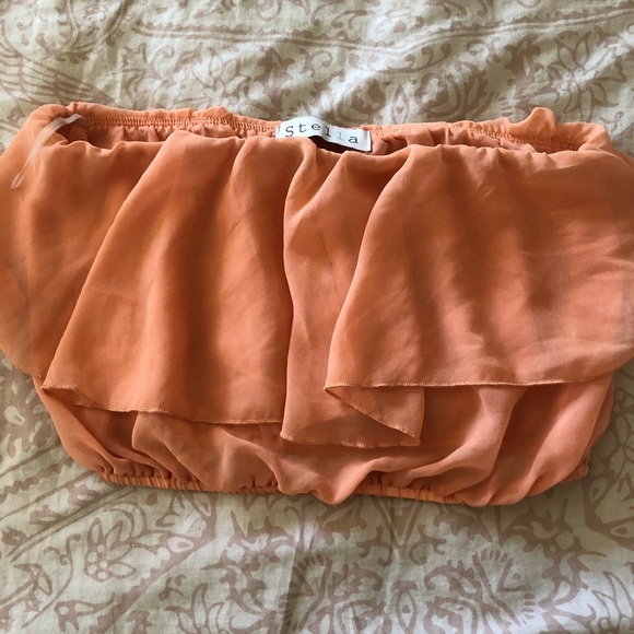 Stella & Dot | Tops | Coral Colored Tube Top By Stella | Poshmark